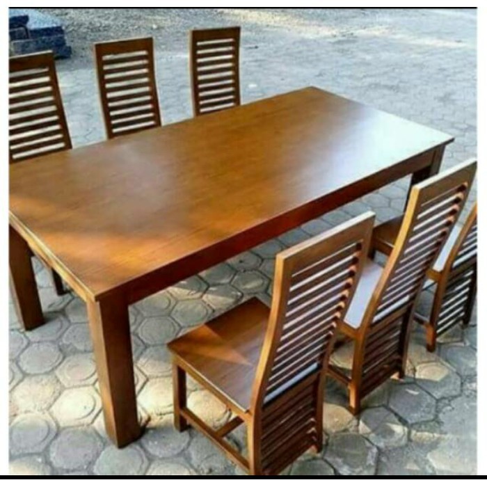 Jual Meja Makan Minimalis , Balero Ruji , 6 Kursi & Meja | Shopee Indonesia