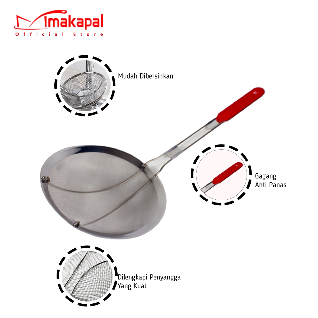 Jual Saringan Minyak GG merah (14cm) / MKP | Shopee Indonesia