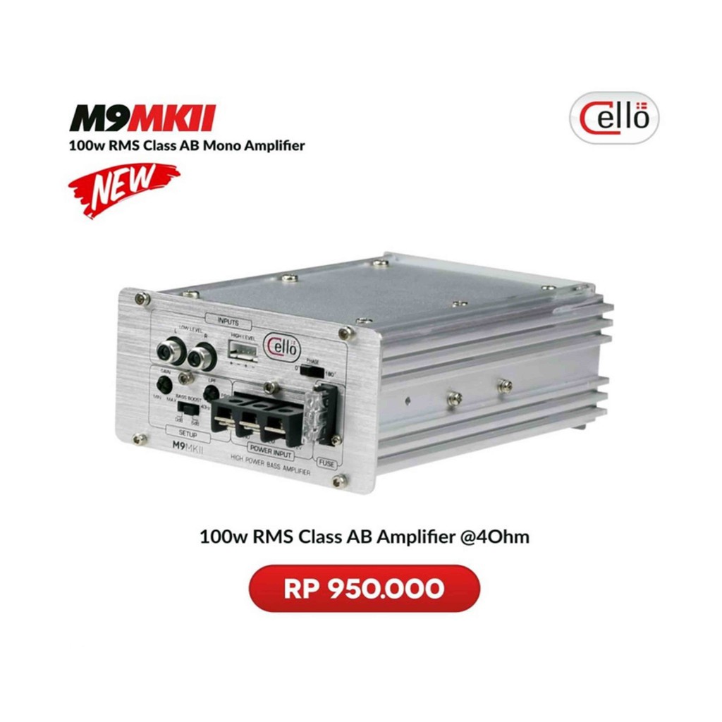 Jual Cello M9 MKII Class AB Monoblock 100W Output | Shopee Indonesia