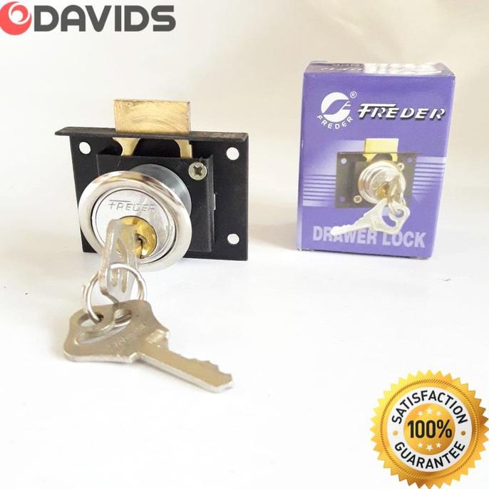 Jual Kunci Slot Laci Pintu Lemari Loker 808 Freder | Shopee Indonesia