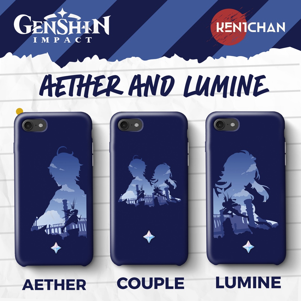 Jual Phone Case Aether Dan Lumine Gamers Anime Custom | Shopee Indonesia