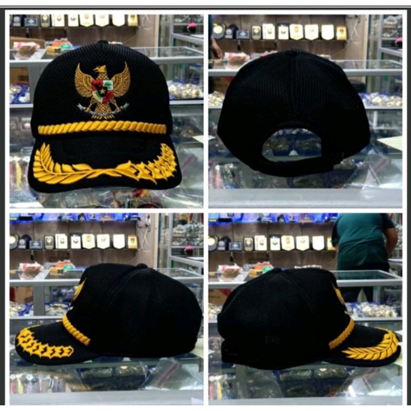Jual TOPI LOGO GARUDA /TOPI KAUR /TOPI TOPI SEKDES SEKRETARIS DESA FREE ...