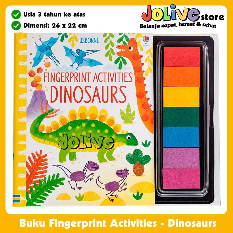 Jual Buku Aktivitas Cap Jari Fingerprint Activities Dinosaurs ...