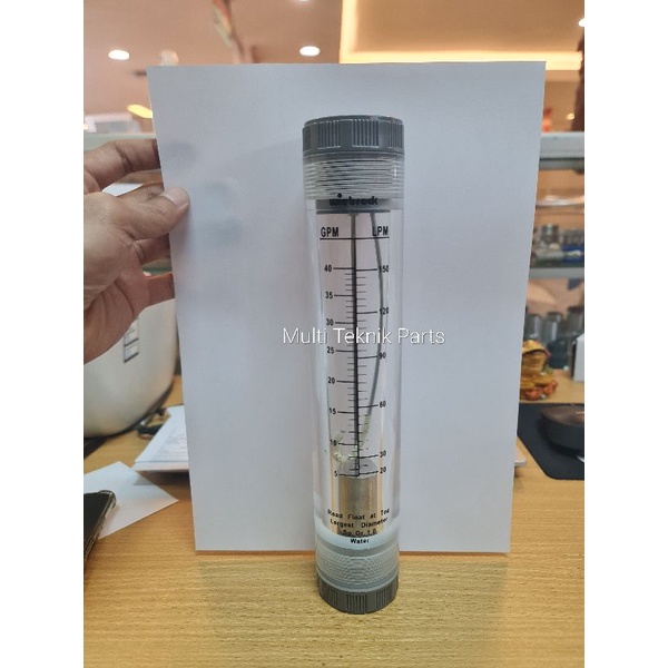 Jual Flow Meter / Rotameter Water Tube Drat 1" inch 150 LPM / 40 GPM ...