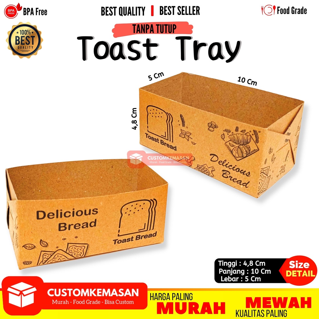 Jual Kemasan Roti Bakar / Dus Roti Bakar Bandung / Box Roti Bakar ...