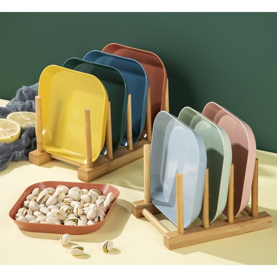 Jual Piring Makan Jerami Gandum Kotak 15cm Wheat Straw PRM-01 | Shopee ...