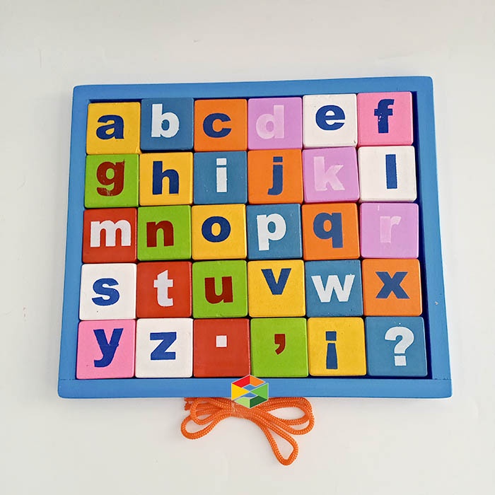 Jual Permainan Meronce Anak Balok Ronce Kayu Abjad Angka Huruf Hijaiyah ...