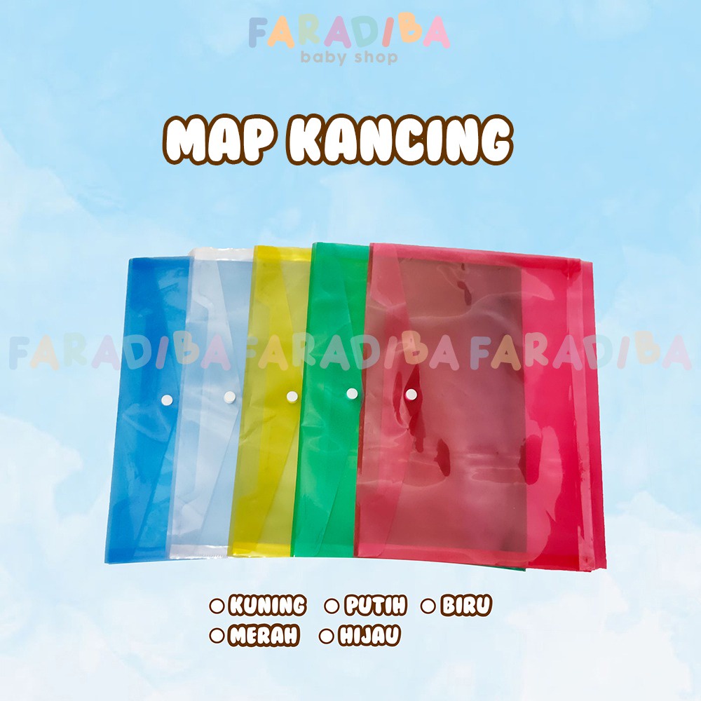 Jual Map Kancing Figo / Folder File Map Dokumen Model KancingTransparan ...