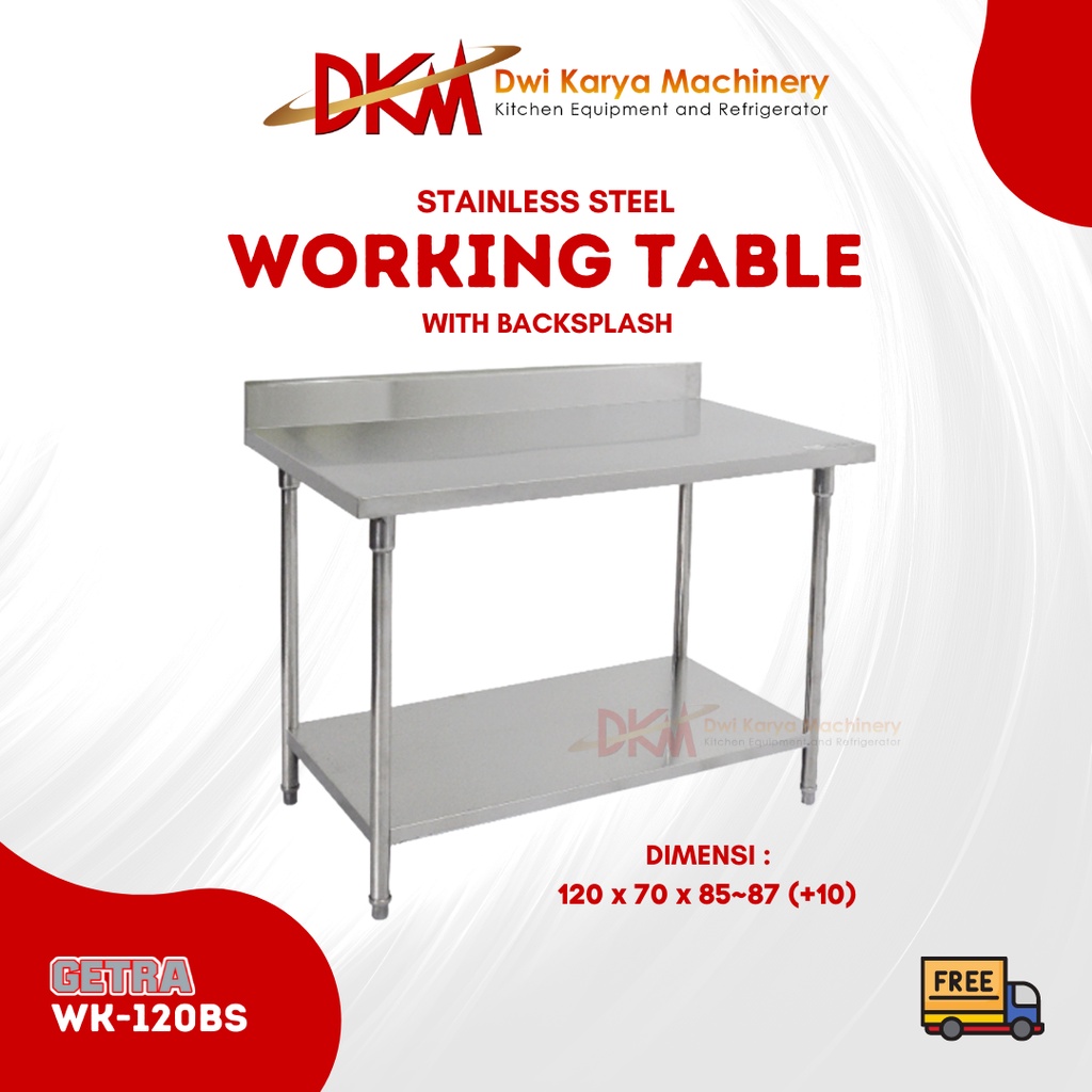 Jual Meja Dapur Stainless / Meja Stainless WK-120BS Stainless Steel ...