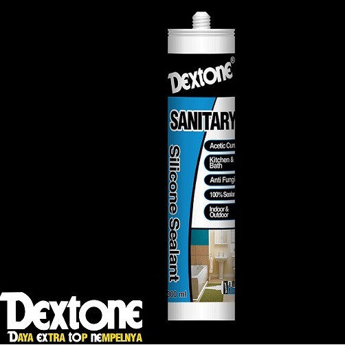 Jual Lem Dextone SANITARY Silicone Glue Sealant Tabung putih White ...