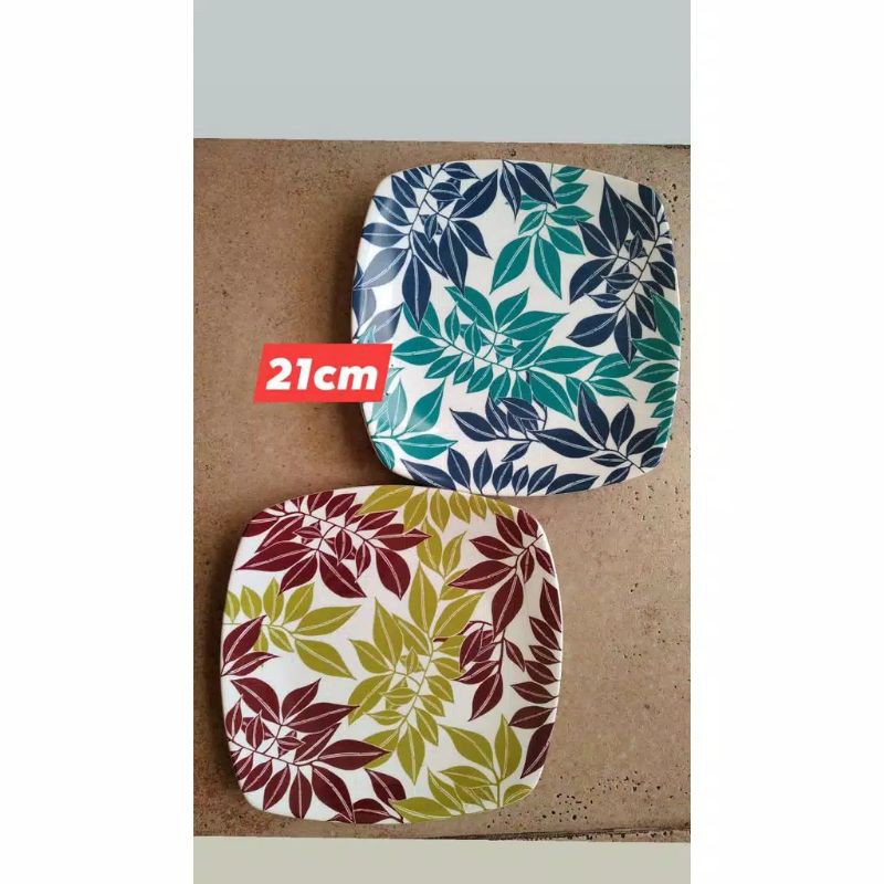 Jual Piring Keramik motif daun | Shopee Indonesia