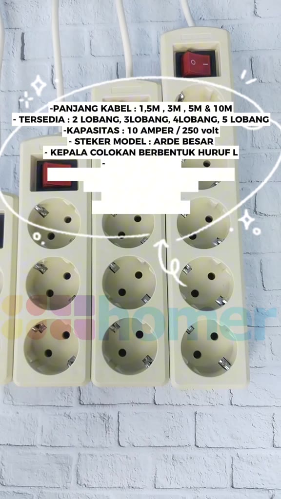Jual Probest Stop Kontak Original BER SNI colokan sambungan kabel ...