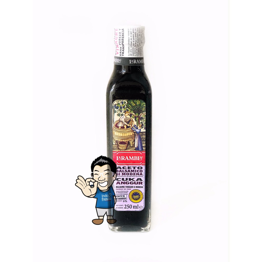 Jual La Rambla Cuka Anggur- Balsamic Vinegar Of Modena 250ml | Shopee ...