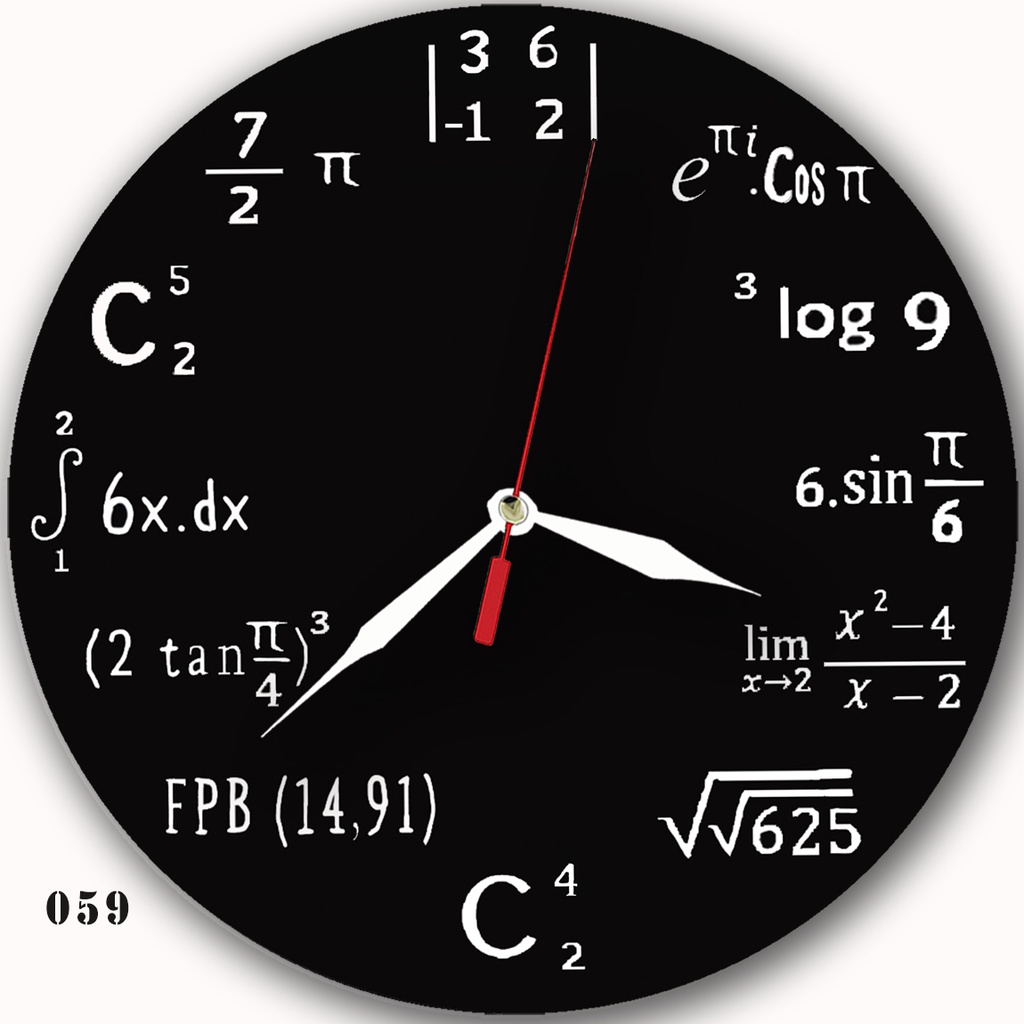 Jual JAM DINDING CUSTOM RUMUS MATEMATIKA SIN LOG TANG | Shopee Indonesia