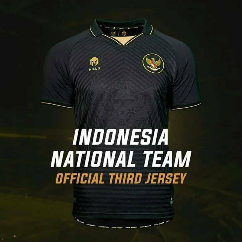 Jual Jersey Timnas Indonesia Third Player Issue MILLS Black | Shopee ...