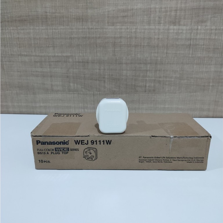 Jual Panasonic Steker AC 3 Kaki BS 13A Plug Top (WEJ-9111W) | Shopee ...