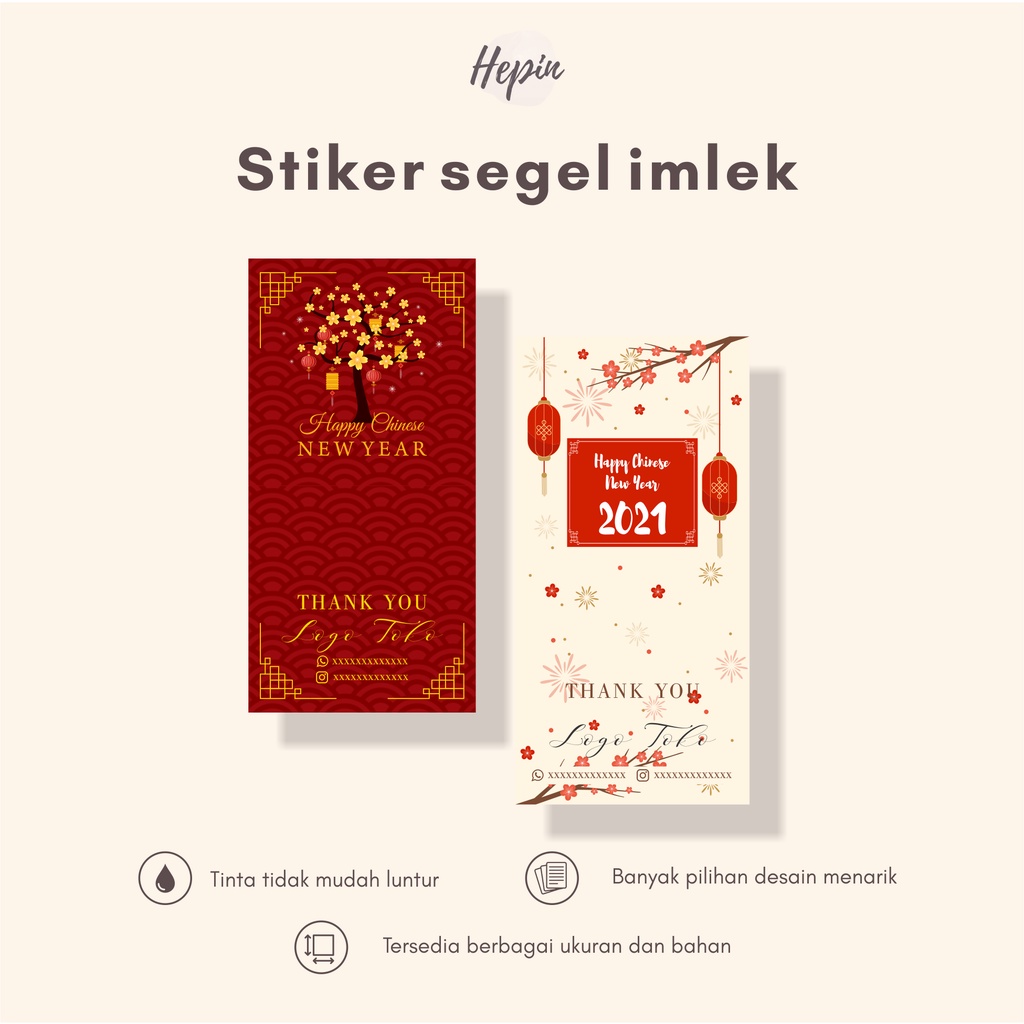 Jual Stiker Segel Box IMLEK - Stiker Hampers Box - Label Packaging ...