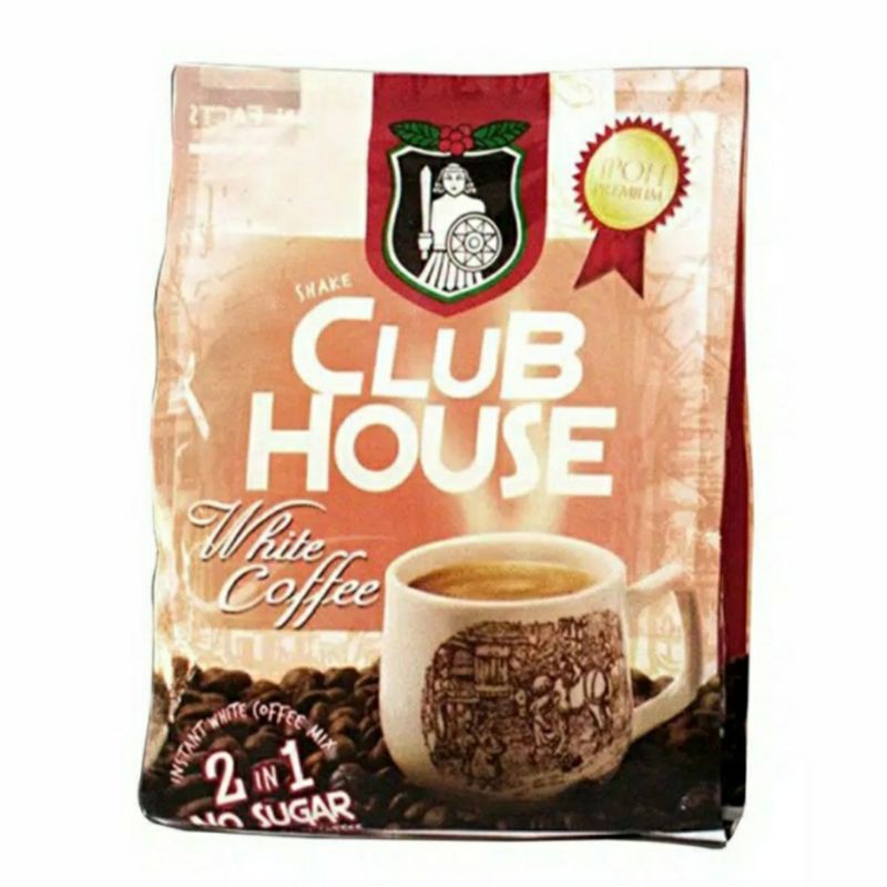 Jual CLUB HOUSE White Coffee with Creamer 2 in 1 No Sugar - 1 Sachet ...