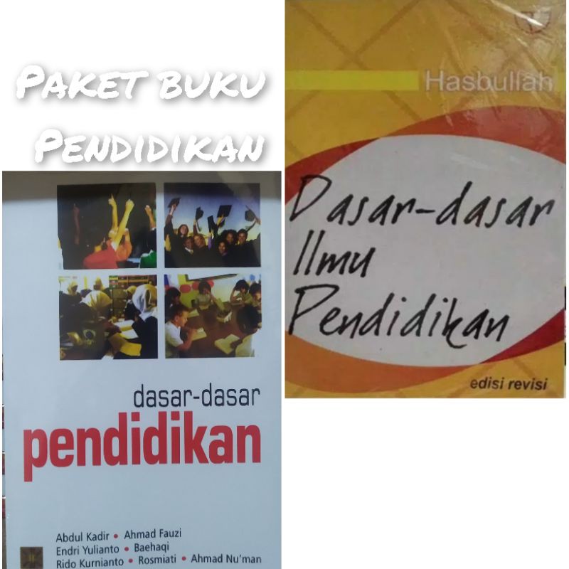 Jual paket buku dasar dasar pendidikan dasar dasar ilmu pendidikan ...