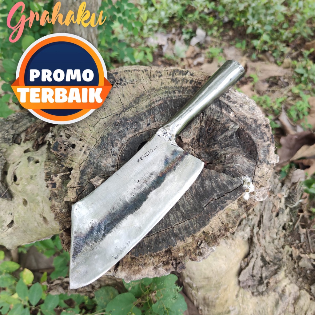 Jual Pisau Cacah Daging Tulang Gagang Besi Anti Gompal - Pisau Dapur ...