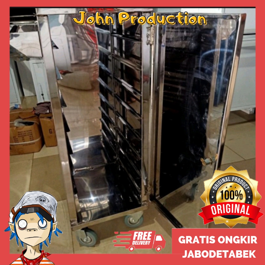 Jual Food Trolley 8 Susun / Troli Makanan Berkualitas (Stainless ...