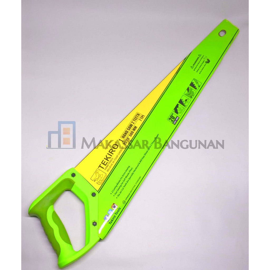 Jual TEKIRO Gergaji Tangan 20" Gagang PVC / Gergaji Kayu | Shopee Indonesia