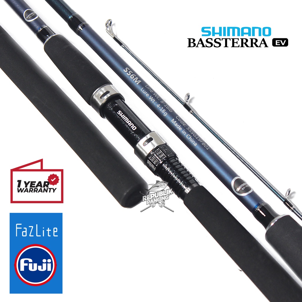 Jual Joran SHIMANO BASSTERRA EV | 168 s/d 303 cm | Spinning | All Fuji | Shopee Indonesia