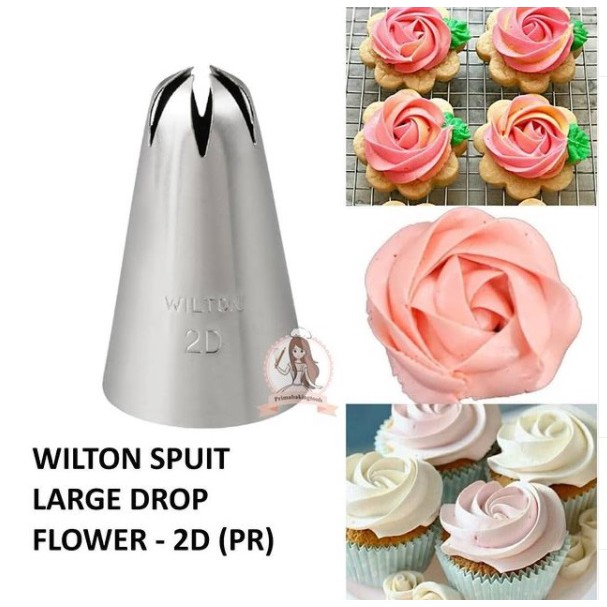 Jual WILTON spuit large drop flower - 2D | Shopee Indonesia