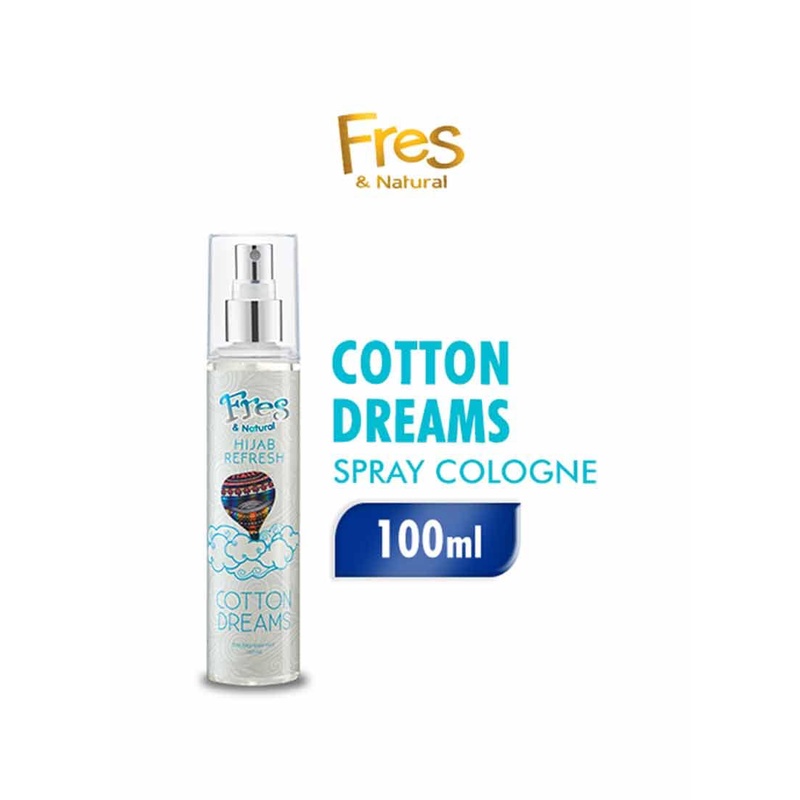 Jual Fres & Natural Fragrance Mist Hijab Fresh Cotton Dreams 100 ml ...