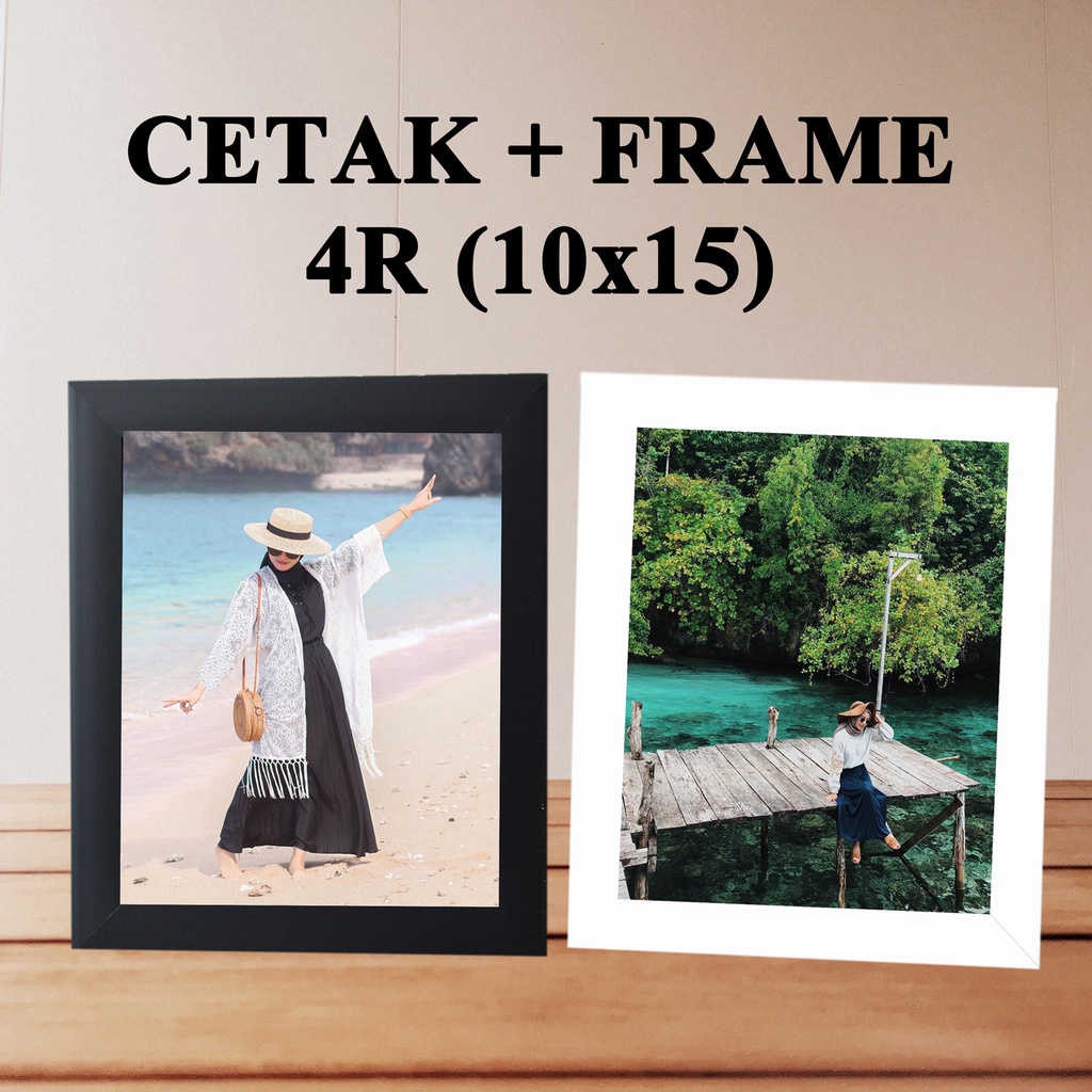 Jual CETAK FOTO 4R+FRAME MINIMALIS | Shopee Indonesia