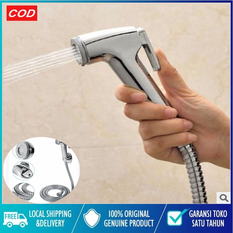 Jual NEW*Jet Shower Kloset Toilet Closet Wasser Cebok WC Semprotan Duduk Kamar Mandi Ringan ...