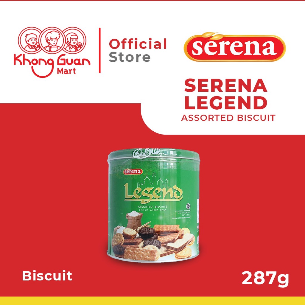 Jual SERENA Assorted Biscuits Legend Bulat Tin 287 Gram | Shopee Indonesia
