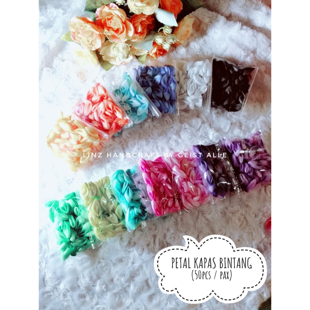 Jual Bahan Craft Petal Bunga Kapas Bintang Organdi | Shopee Indonesia