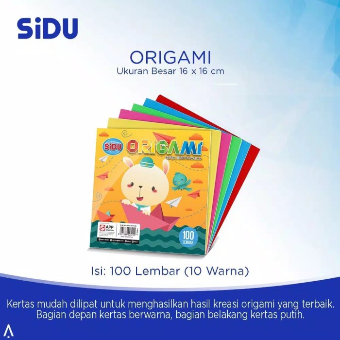 Jual Kertas Origami Sidu Besar 16x16 100 Pcs | Shopee Indonesia