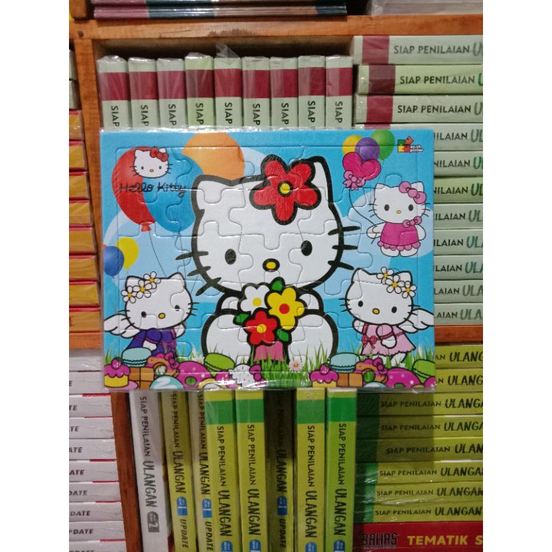Jual Puzzle/Puzle/Pazel Hello Kitty Ukuran Besar Belajar Mengasah Otak ...