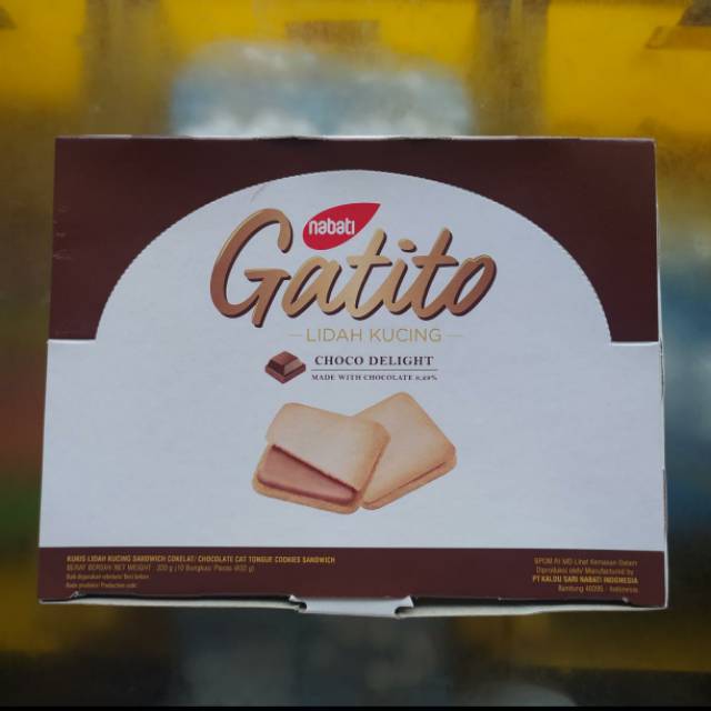 Jual NABATI GATITO LIDAH KUCING CHOCO DELIGHT | Shopee Indonesia