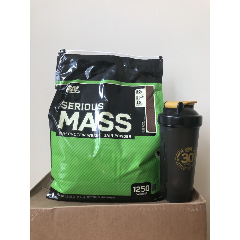 Jual Optimum Nutrition Serious mass 12 lb whey protein | Shopee Indonesia
