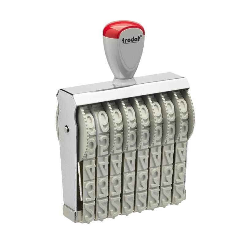 Jual Trodat Stamp Number 8 digit 18mm / Trodat Stempel Angka Manual 8 ...