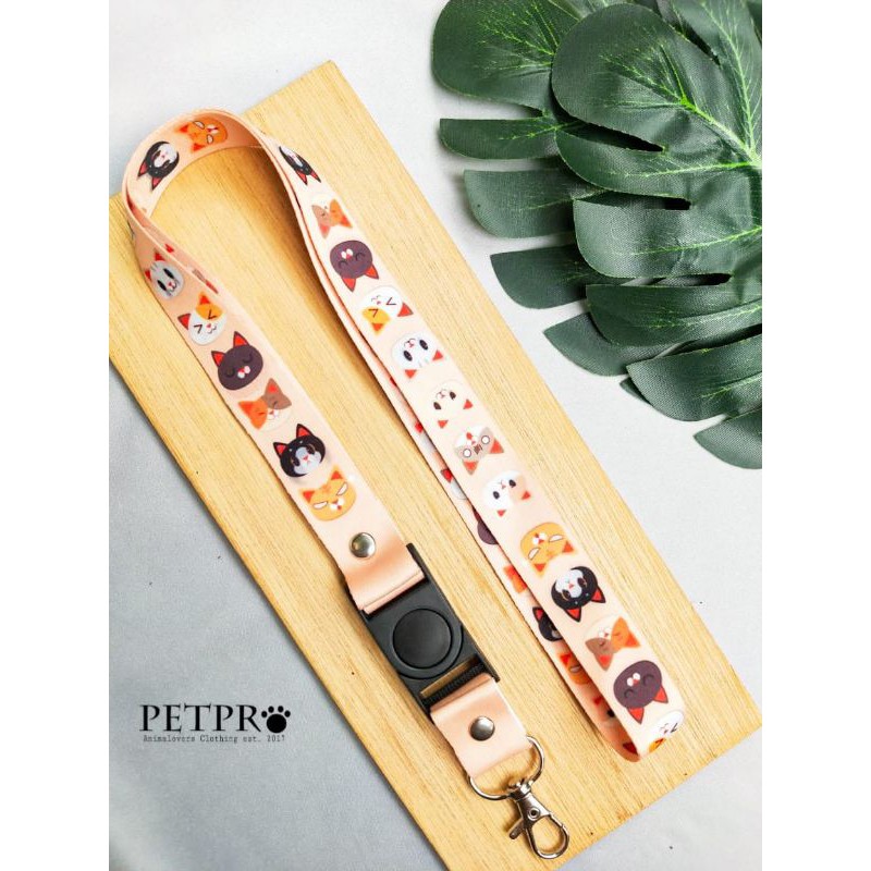 Jual Lanyard/Gantungan Tali Leher Gambar Kucing | Shopee Indonesia