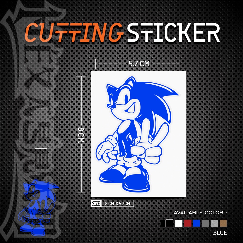 Jual Cutting Sticker Sonic The Hedgehog | Stiker Cutting Sonic The ...