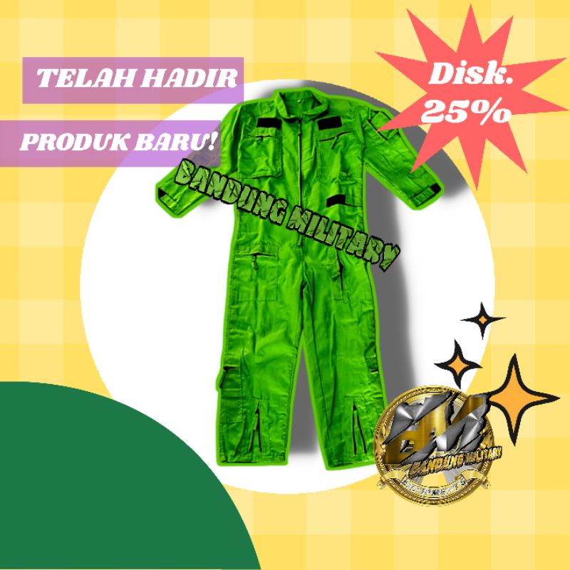 Jual Wearpack Safety Coverall Pilot Velcro TNI Seragam Jatah Penerbang ...