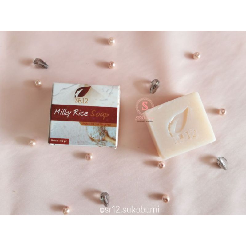 Jual Milky rice soap SR12/ UNTUK KULIT KOMBINASI (KERING+BERMINYAK ...