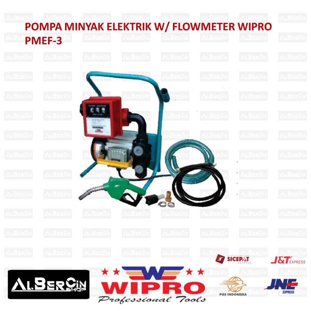 Jual Pompa Minyak Oli Solar Elektrik With Flow Meter WIPRO PMEF-3 PMEF3 ...