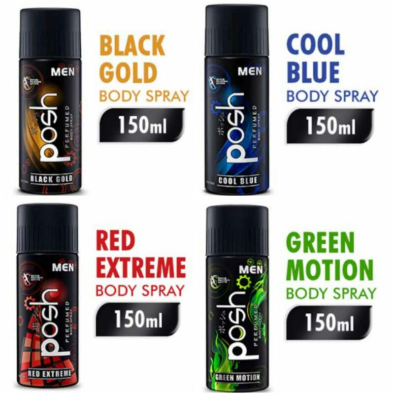 Jual POSH MEN BODY SPRAY 150ML | Shopee Indonesia