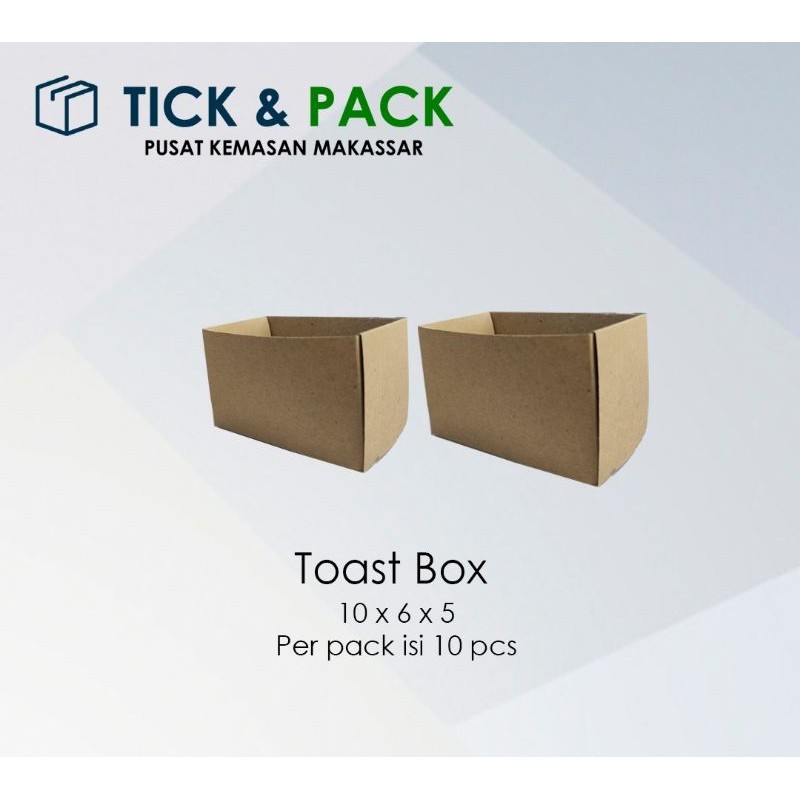 Jual Box Roti Toast Box 10*5*5 1pack (10pcs) | Shopee Indonesia