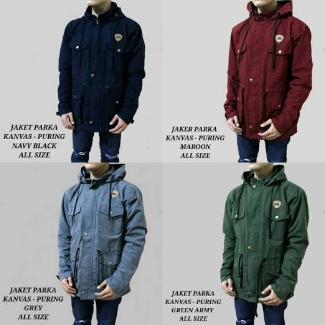 Jual JAKET PARKA COWOK PREMIUM / PARKA KANVAS / PARKA PRIA | Shopee ...