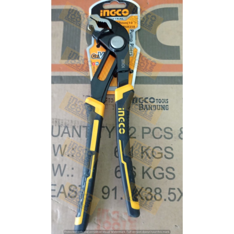 Jual Tang Burung Pipa Pompa Air 10 inch Pump Pliers INGCO HPP68258 ...