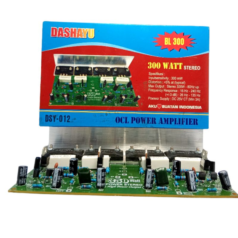 Jual POWER OCL DASHAYU DSY-012 OCL POWER AMPLIFIER BL 300 STEREO SUPER ...