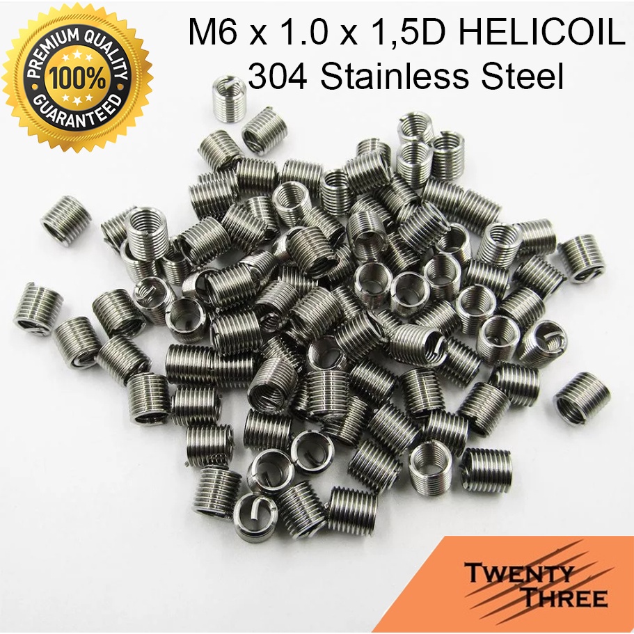Jual Helicoil M6 x 1 x 1,5d Stainless Steel 304 Baja Tahan Anti Karat baut | Shopee Indonesia