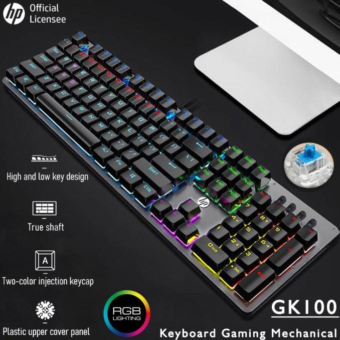 Jual Keyboard Gaming / Gaming Keyboard HP GK100 - RGB Mechanical ...
